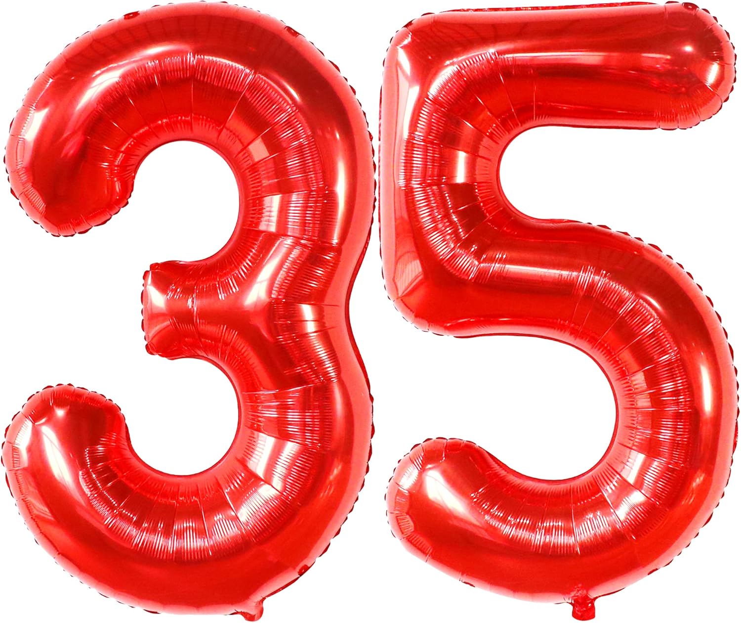 Amazon.com: KatchOn, Giant Red 35 Balloon Number - 40 Inch | 35 Year ...