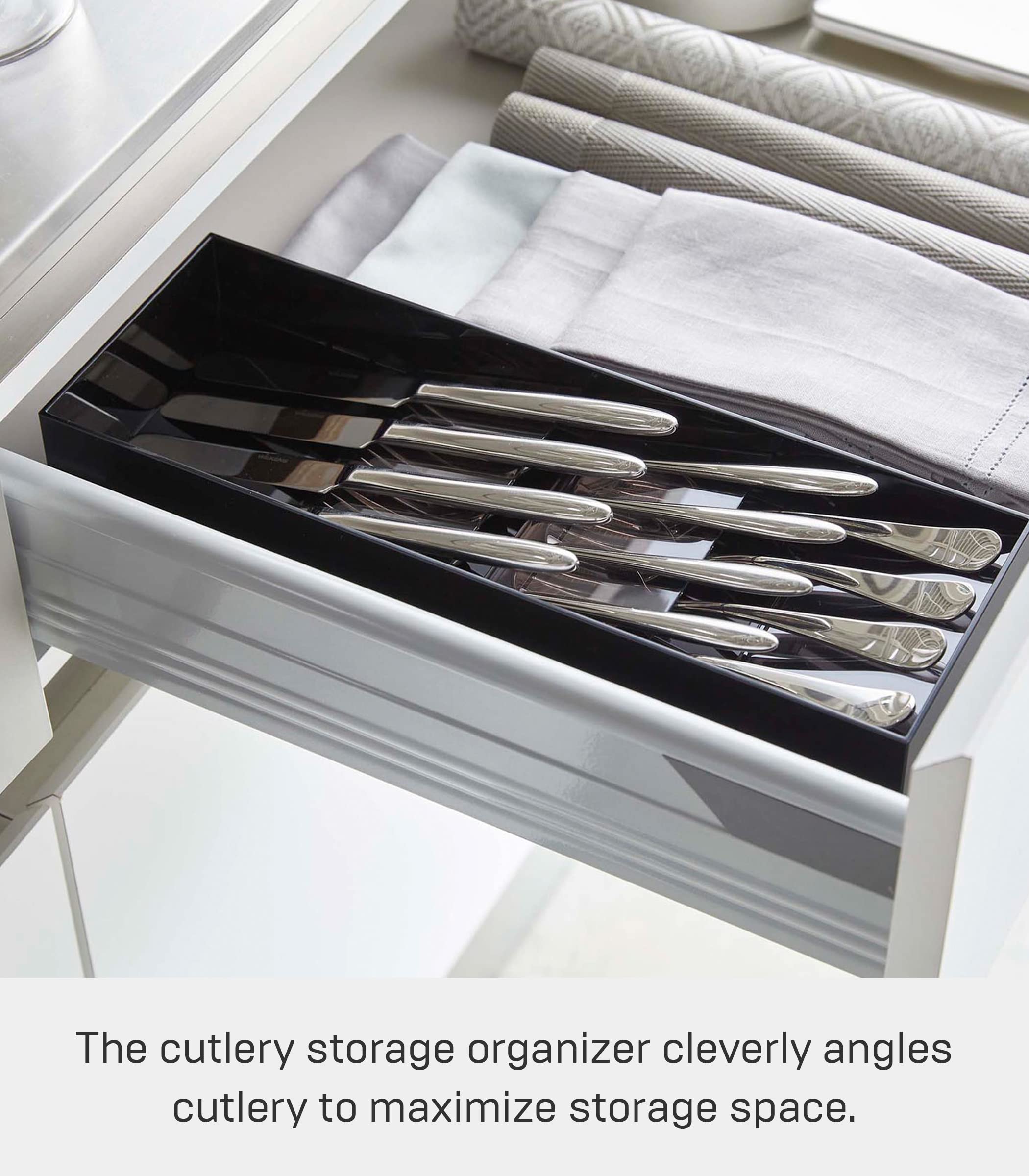 Snapklik.com : YAMAZAKI Home Tower Expandable Cutlery Kitchen Angled ...