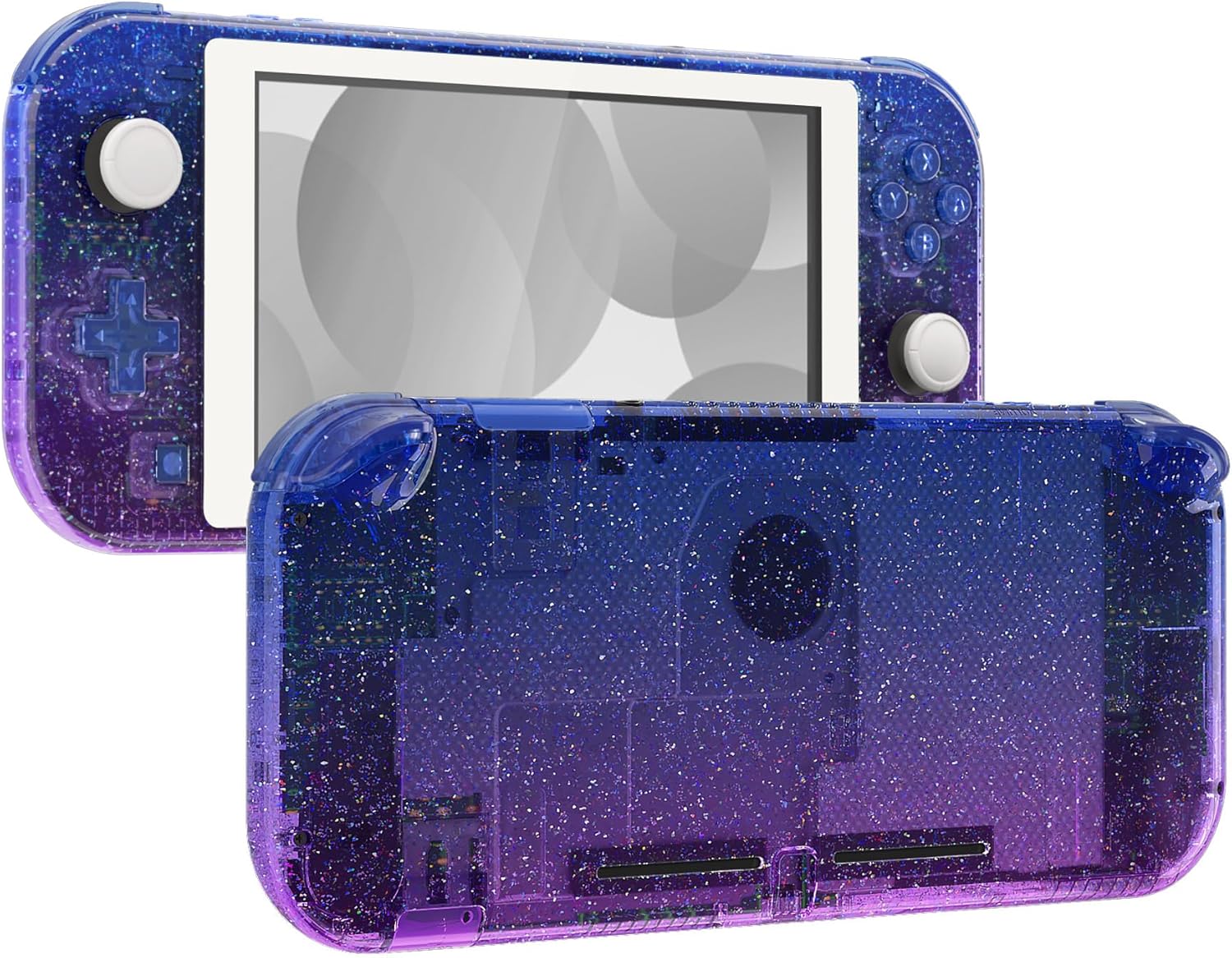 Amazon.com: eXtremeRate Glitter Gradient Translucent Bluebell DIY ...