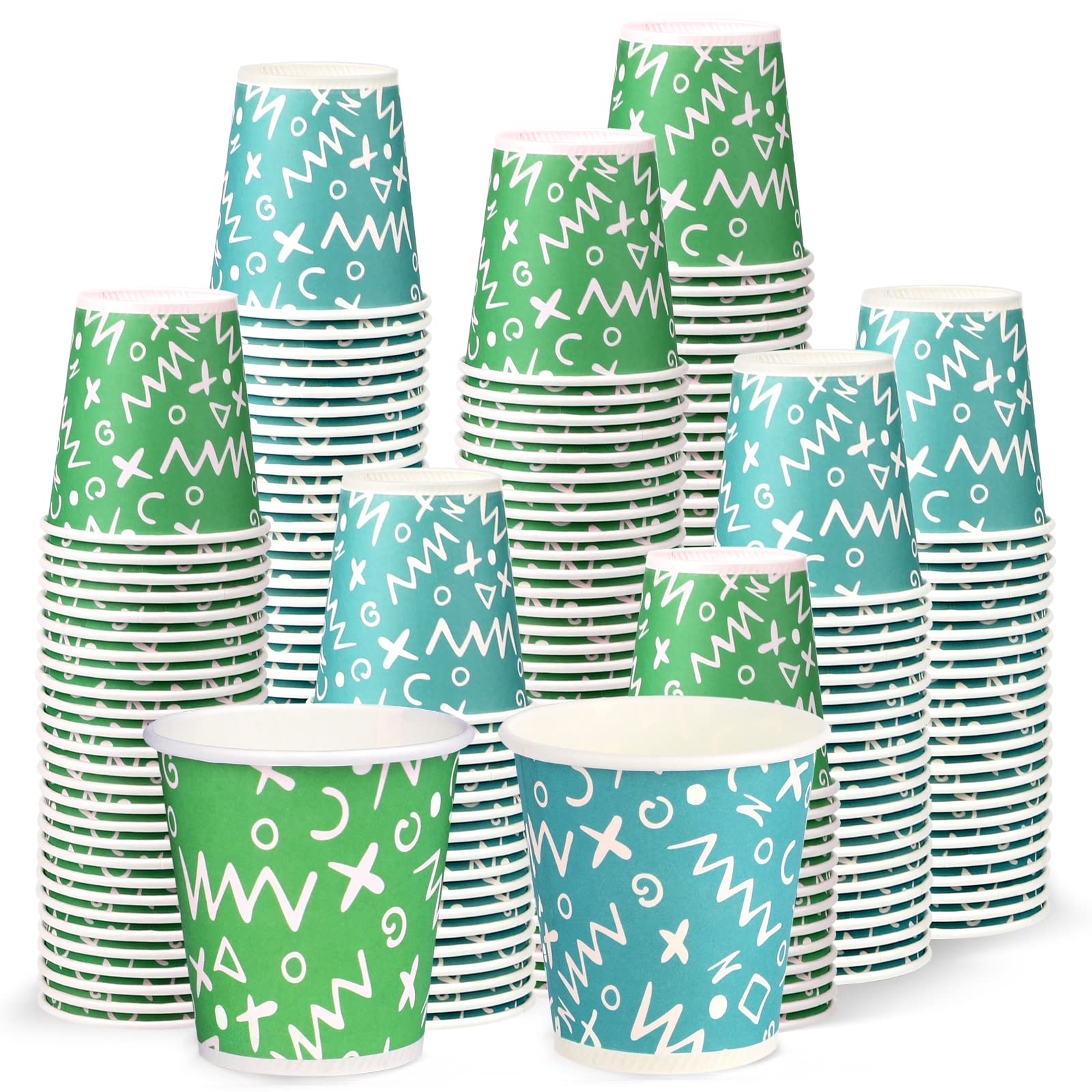 Grotreco 3oz Small Bathroom Cups, 300 Pack Mini Paper Cups, Disposable ...