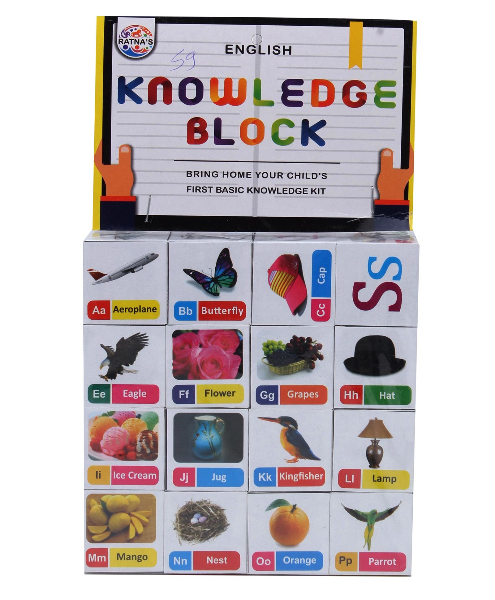 Buy Ratnas Educational English Knowledge Blocks with Alphabets ...