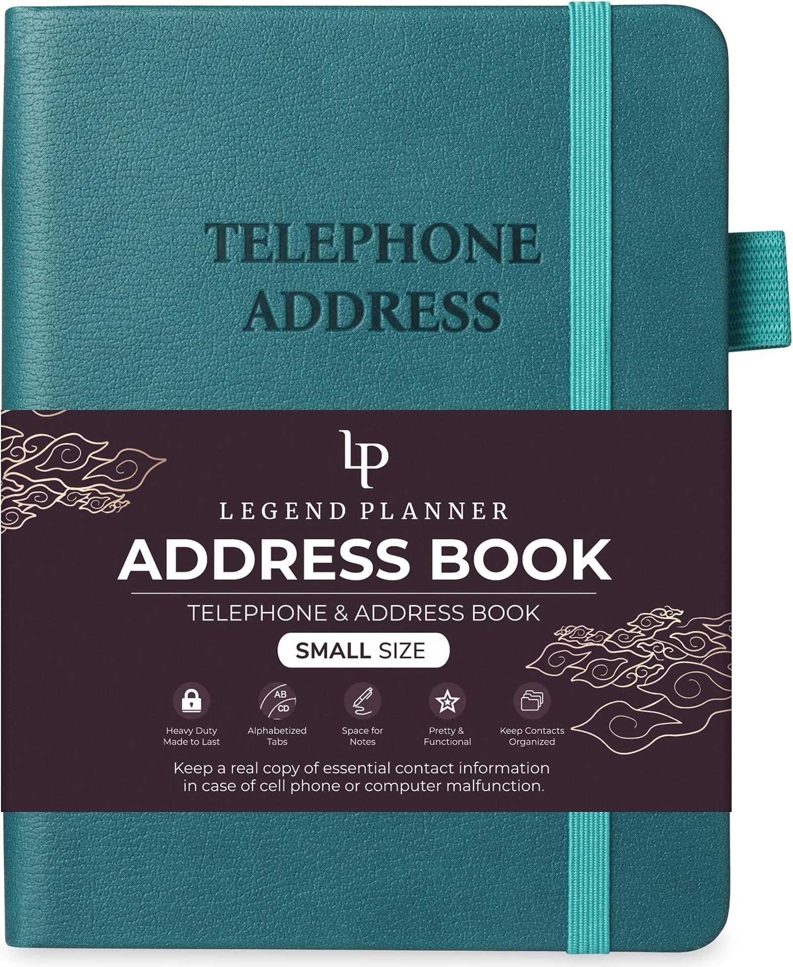 Amazon.com : Legend Planner Address Book with Alphabetical Tabs – Mini ...