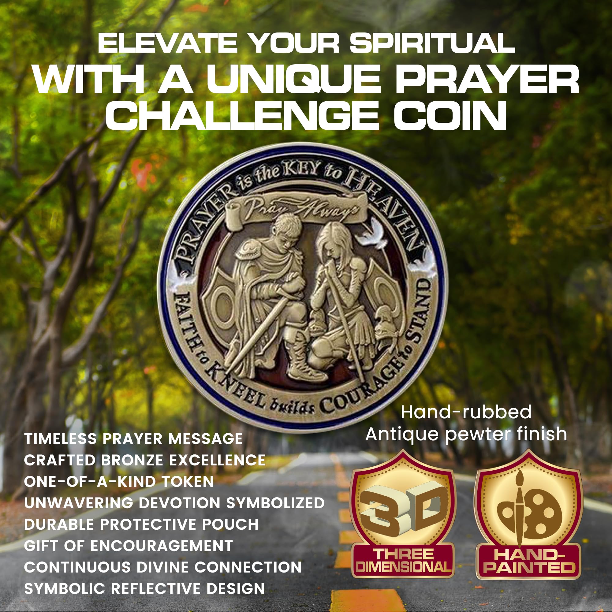 Buy Armor Coin & Emblem Prayer Challenge Coin: Faithful Armor of God ...