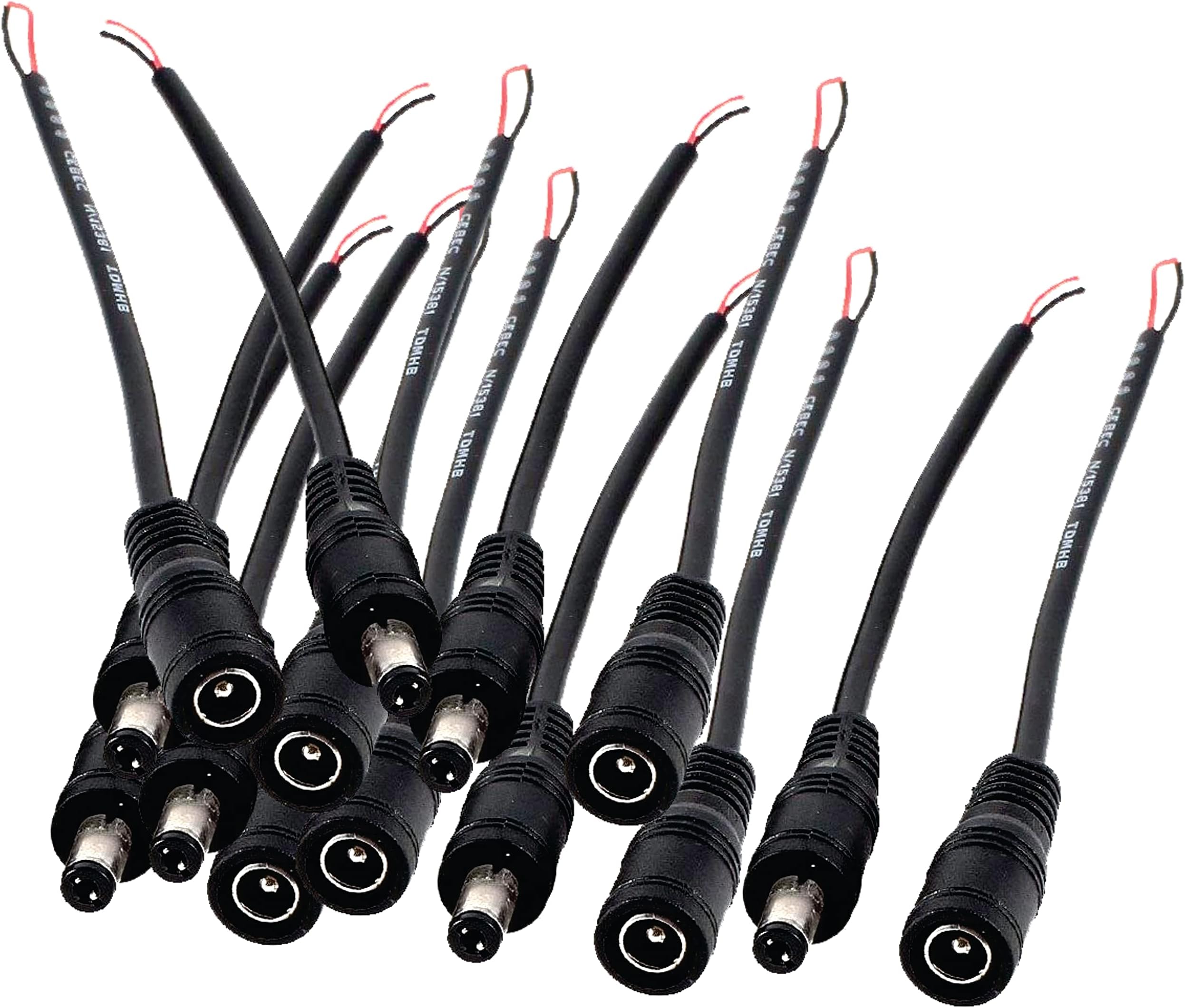 PGSA2Z™ 20 Pcs DC Male & Female Connector Cable for CCTV Cameras ...