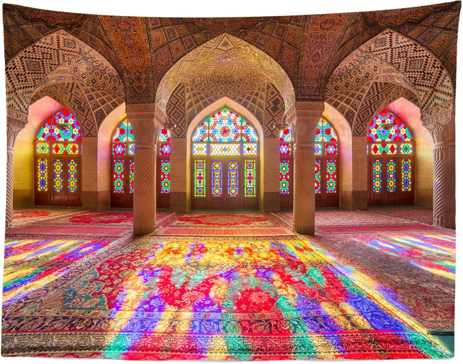 Amazon.com: BELECO Moroccan Tapestry Wall Hanging 60x50 Inch Vintage ...