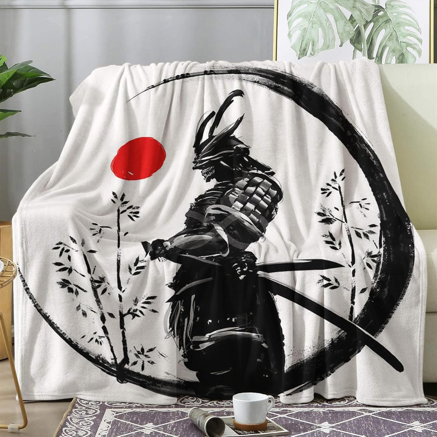 Amazon.com: zcwl Japanese Throw Blanket, Fleece Blanket for Couch Bed ...