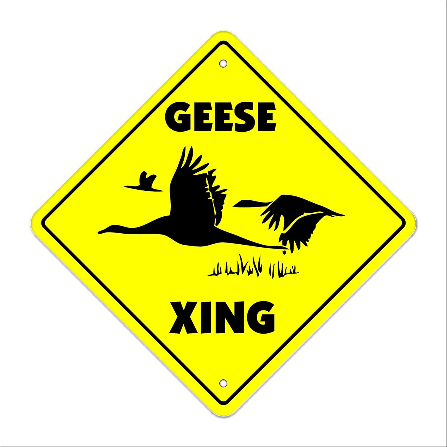 Amazon.com: Geese Crossing Sign Zone Xing | Indoor/Outdoor | 12" Tall ...
