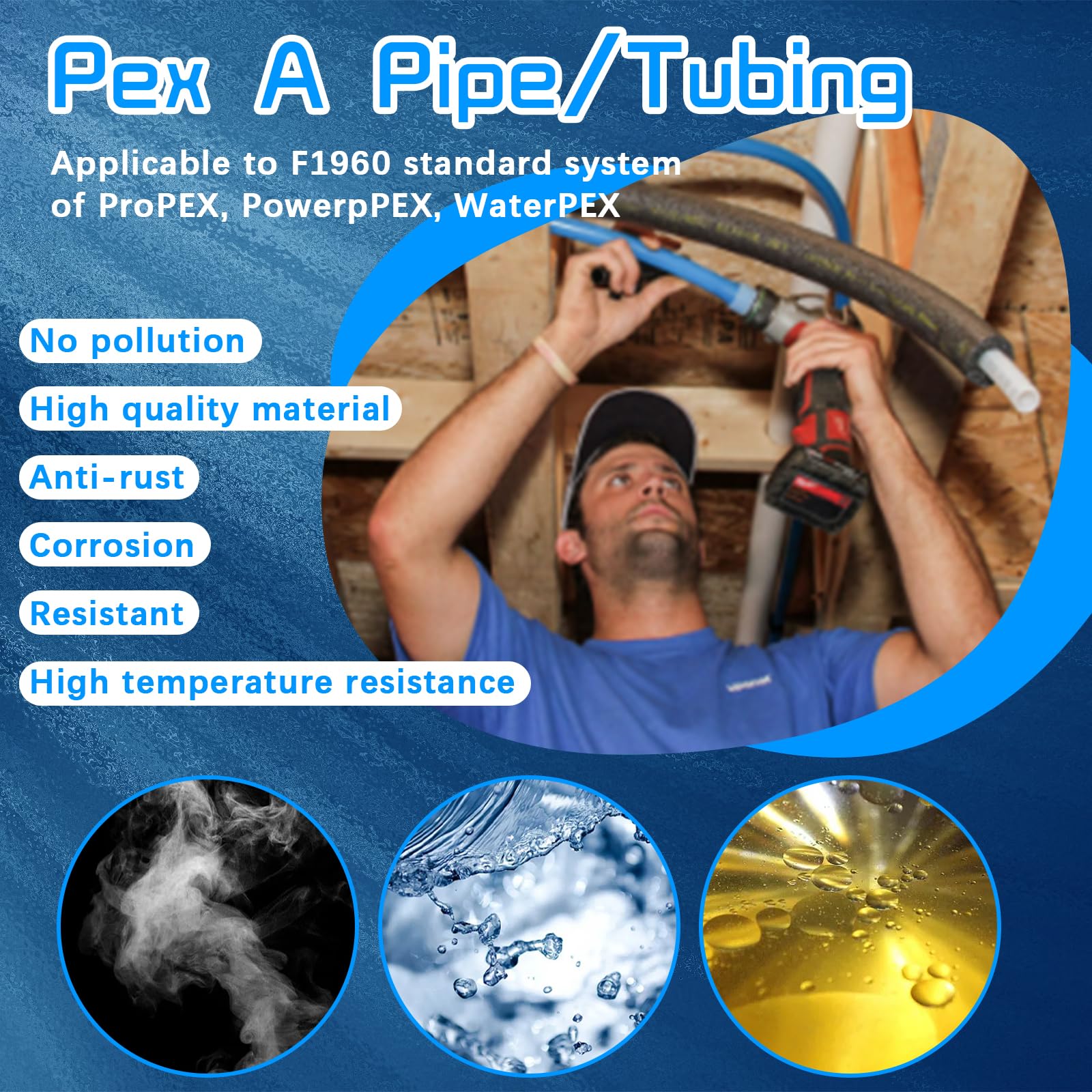 Snapklik.com : 25PCS F1960 PEX-A Fittings Expansion Rings, 1inch ...