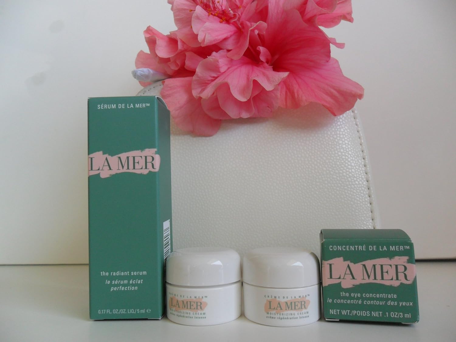Amazon.com : La Mer 4 Pcs Set(Moisturizing Cream 3.5ml x 2 =.24oz/7ml ...