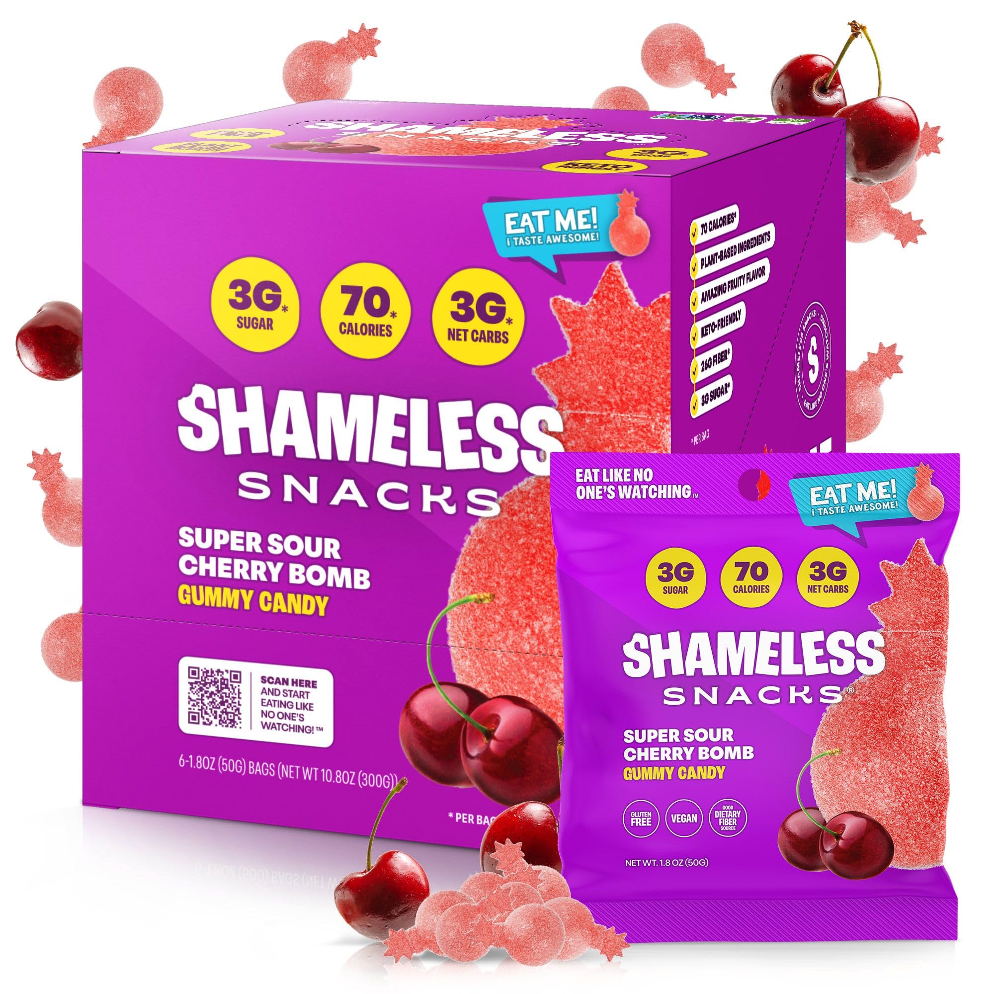 Amazon.com: Shameless Snacks – Snacks saludables bajos en calorías ...