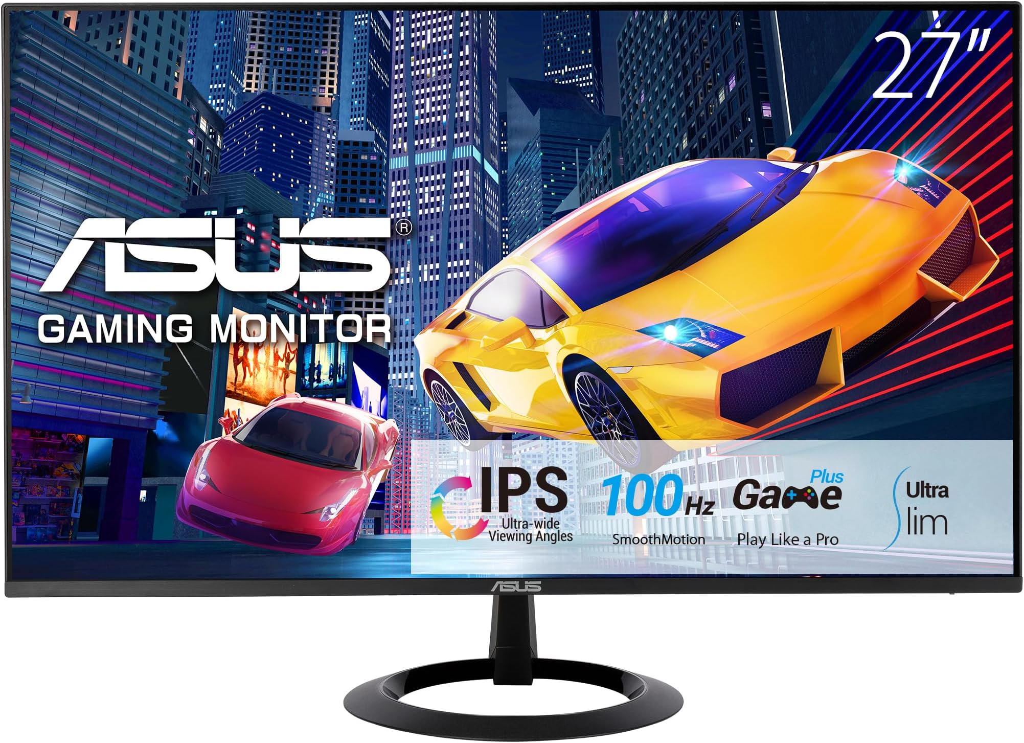 ASUS VZ27EHF Eye Care Gaming Monitor – 27-inch, IPS, Full HD, Frameless ...