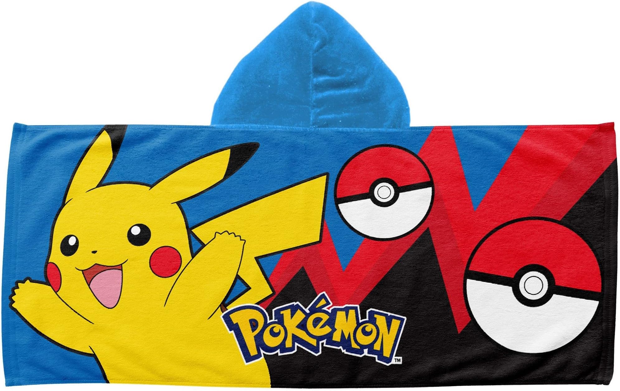 Amazon.com: Pokemon Pikachu Yellow Hooded Terry Bath Towel Wrap : Home ...