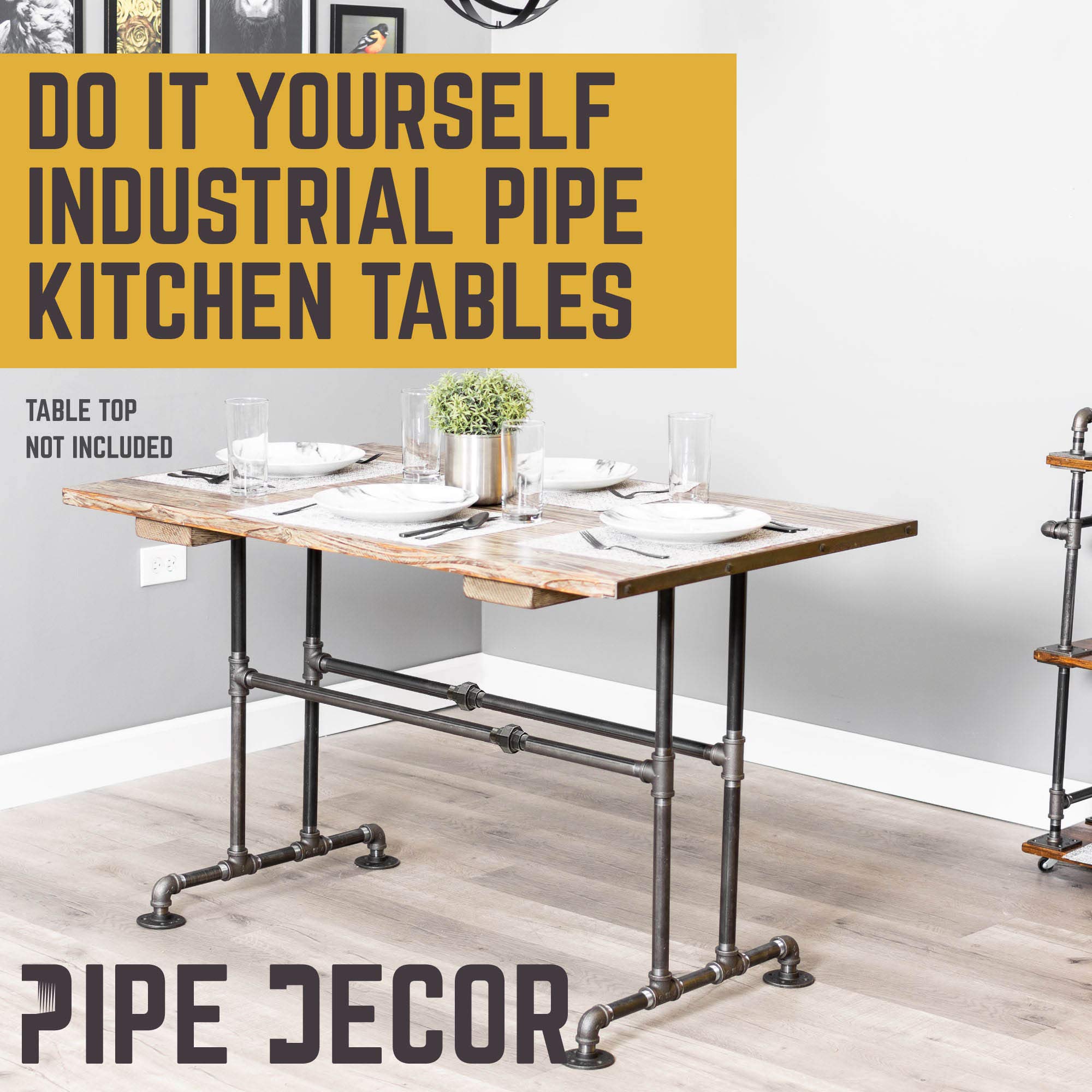 Industrial Kitchen Pipe Work Table Customized 304 Stainless Steel