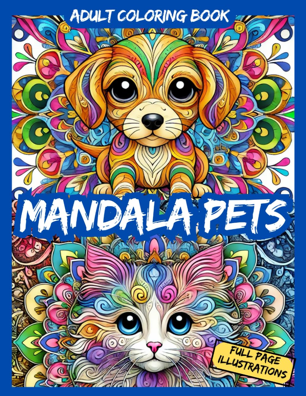 Amazon.com: Mandala Pets Adult Coloring Book: Enhance Concentration ...