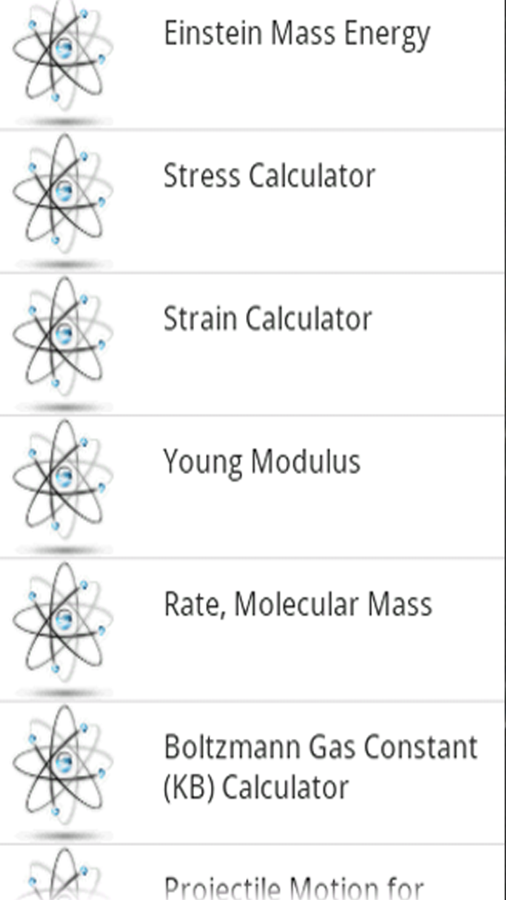 Classical Physics Calculators - App on Amazon Appstore