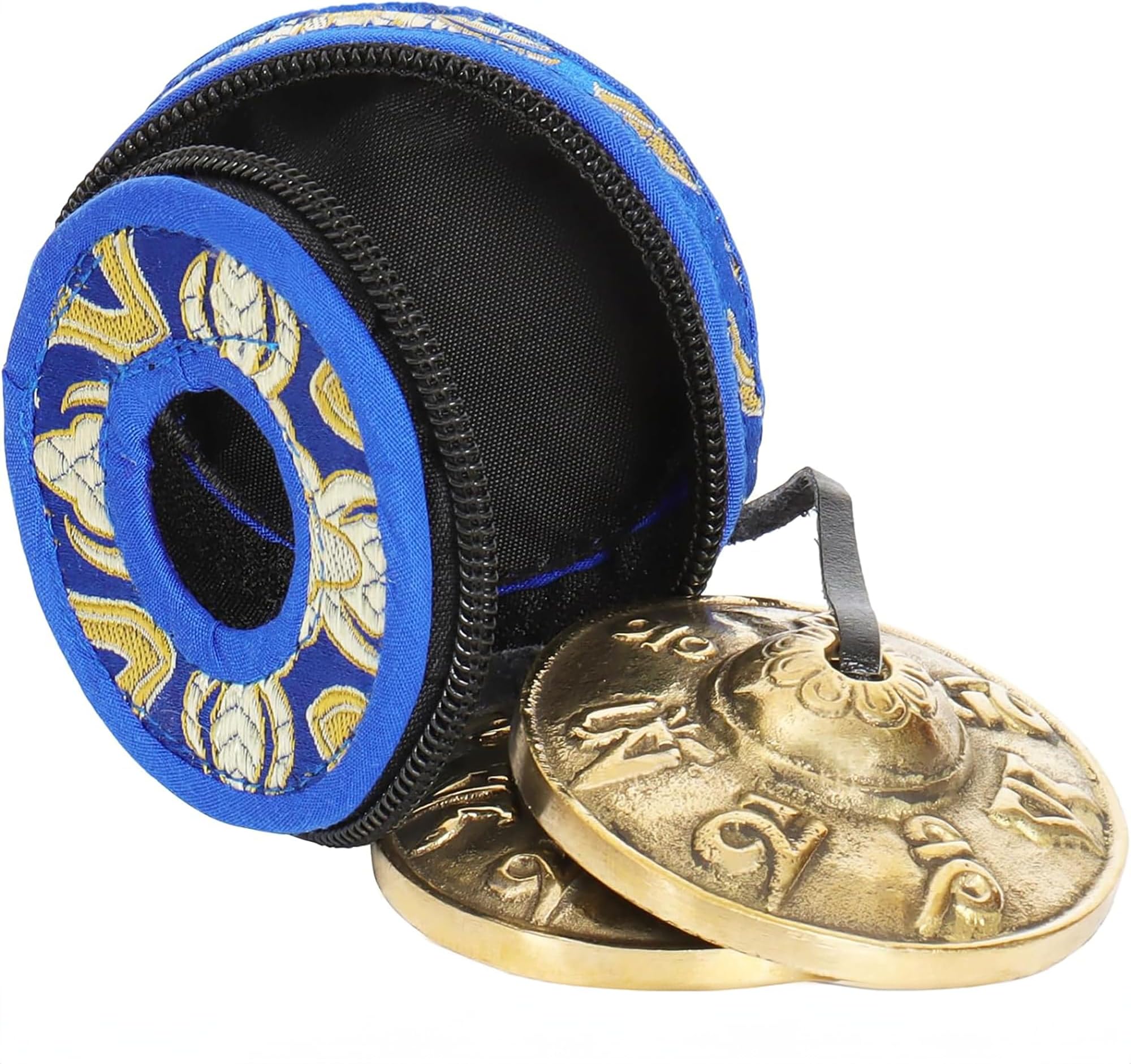 Amazon.com: Ohm Store Tibetan Mantra Tingsha Bells with Blue Case ...
