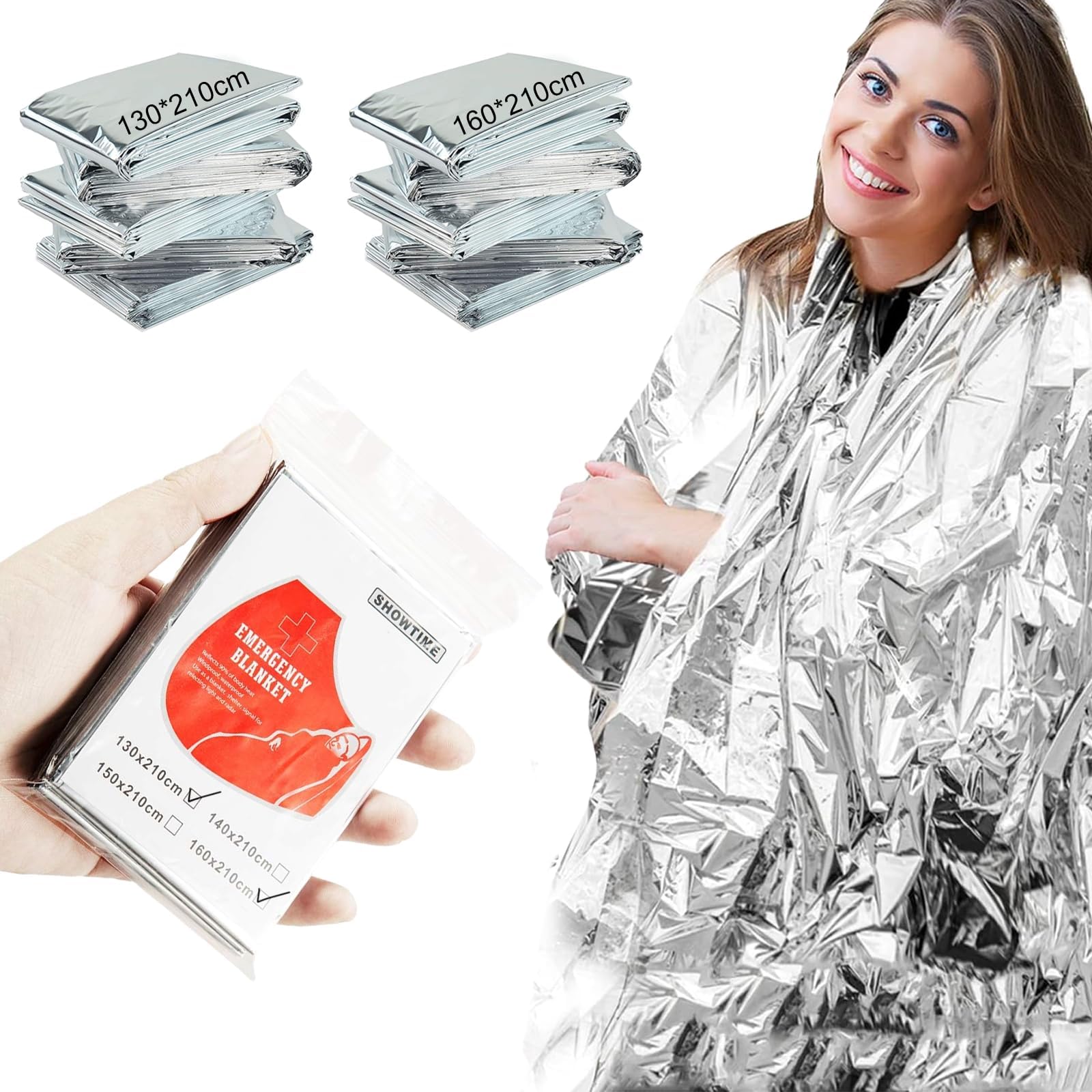 JUYAN Juego de 15 Mantas Térmicas de Emergencia, Manta Termica ...