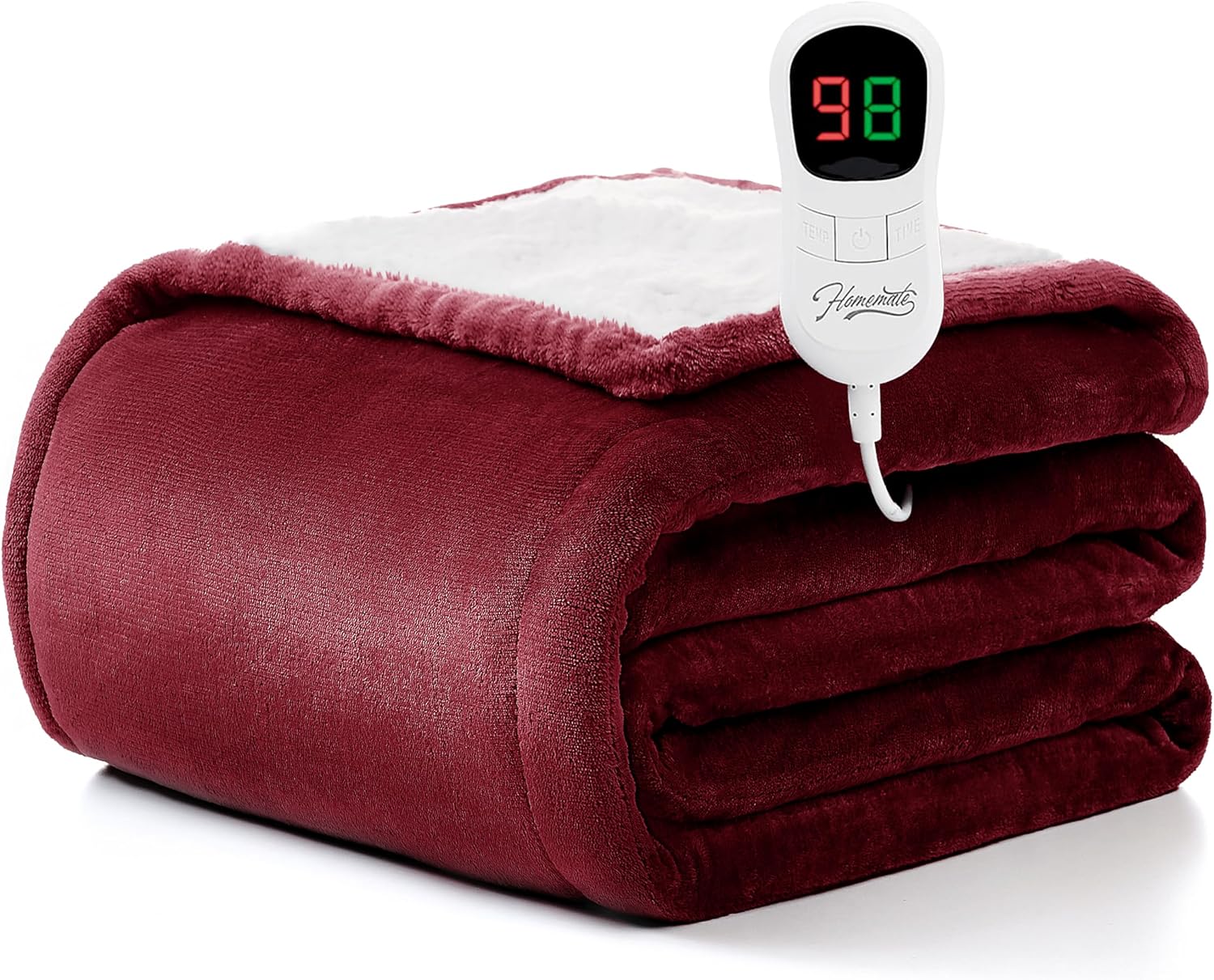 Amazon.com: Homemate Electric Heated Blanket Full - 72"x84" Heating ...