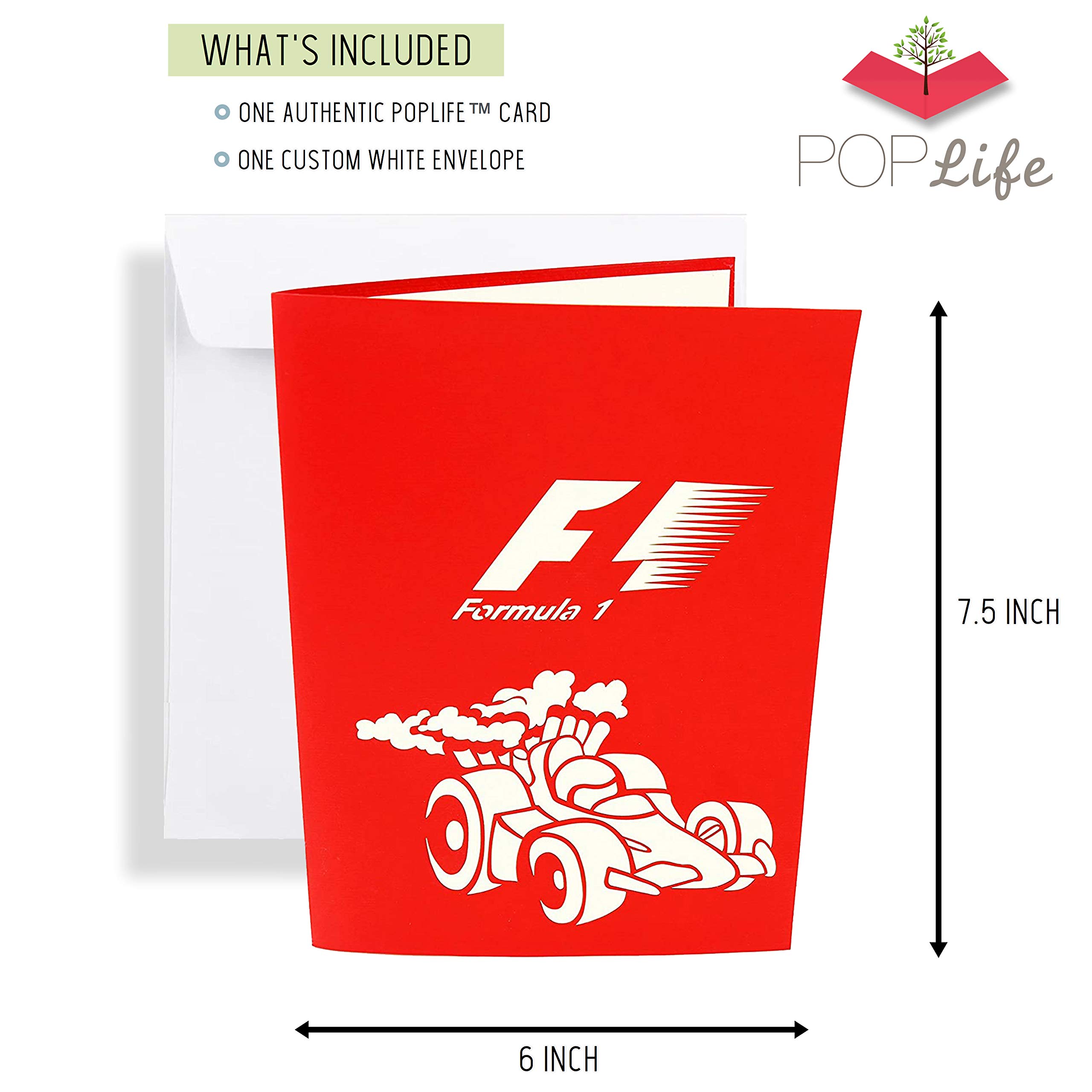 PopLife Formula One Car 3D Pop Up Card for All Occasions - Father’s Day ...