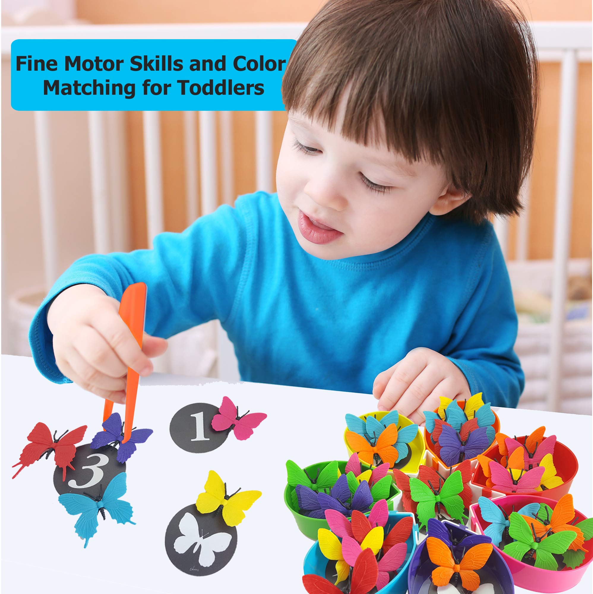 Buy Skoolzy Butterfly Color Sorting Toys Counting Toddler Toys Montessori Learning Activities buy-skoolzy-butterfly-color-sorting-toys-counting-toddler-toys-montessori-learning-activities