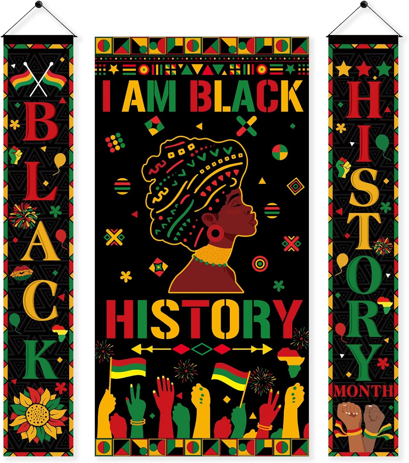Amazon.com: Black History Month Decorations Black History Month Door ...