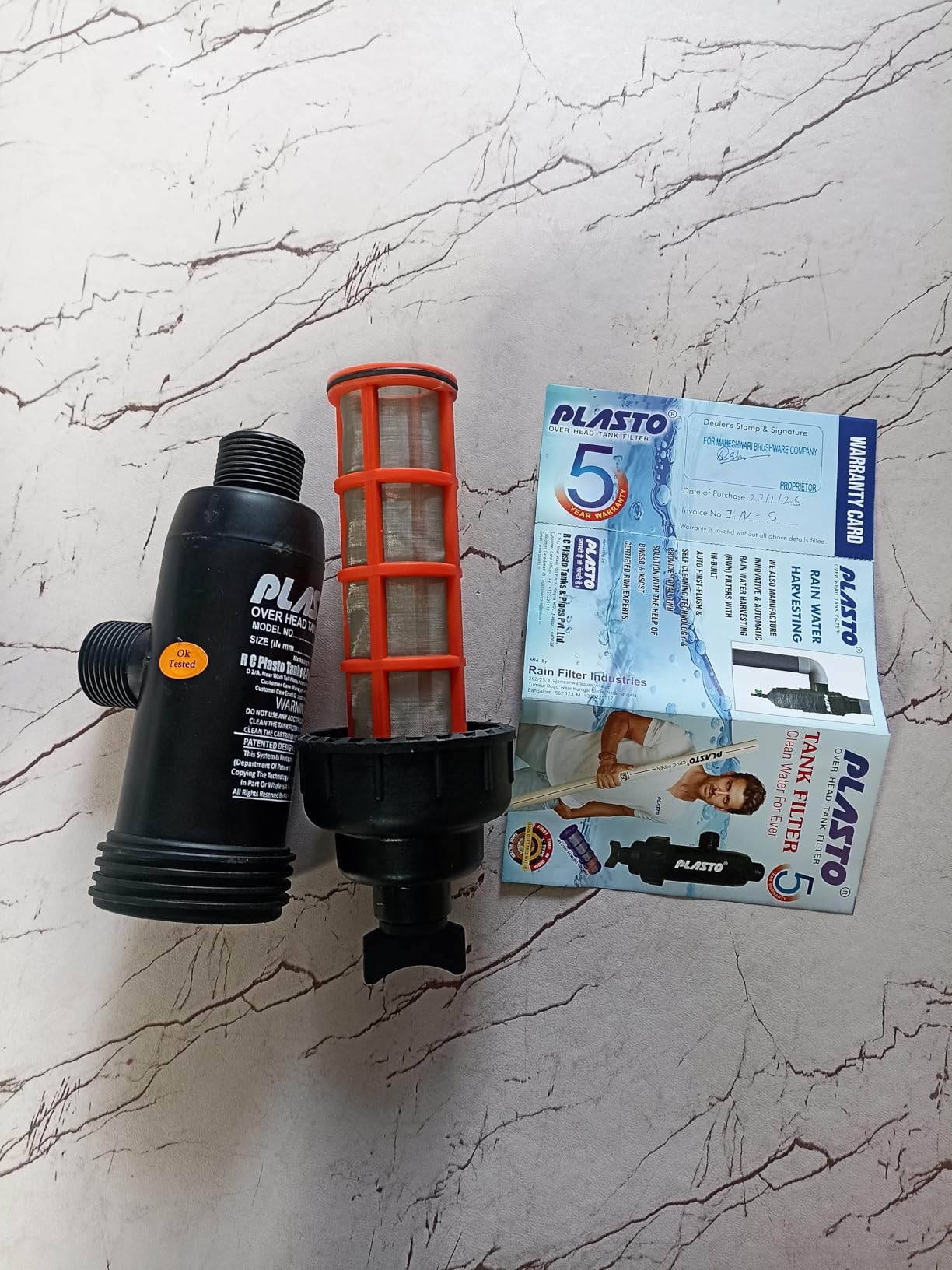 Plasto Water Tank Filter | Stainless Steel 304 Grade Mesh | UV ...