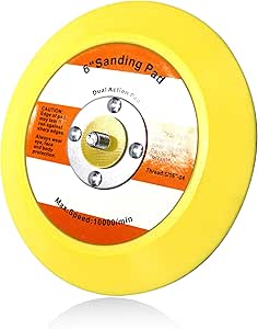 Amazon.co.jp: Maxshine プロフェッショナル イエロー DA/デュアルアクション直径: 6インチ/150mm バッキングパッド デュアルアクションポリッシャー ブランドに ...