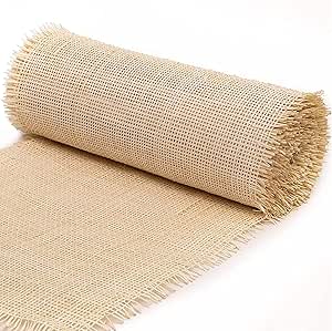 Handmade Natural Rattan Square Cane Webbing Roll Wicker Pre Woven Open ...