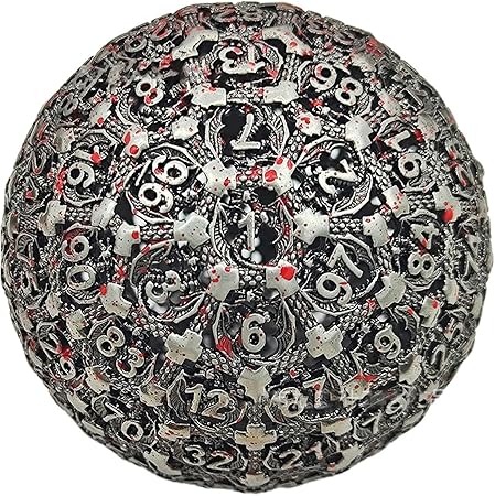 Amazon.com: Solid Polyhedral Dice - 100 Sided Heavy Dice, gamings Metal ...