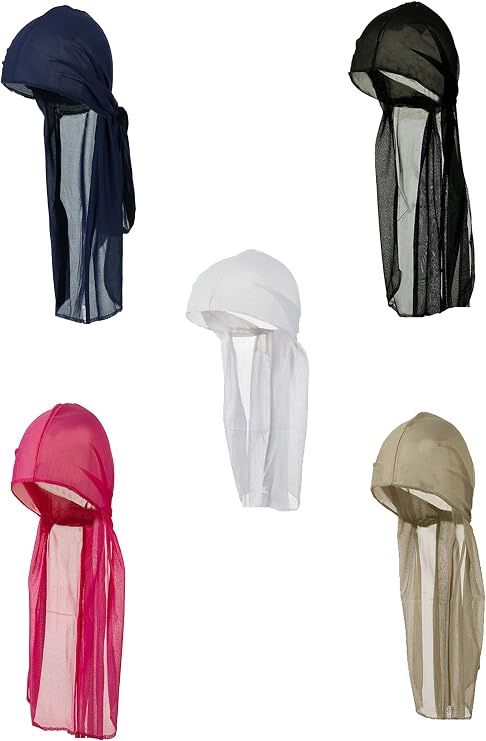 Amazon.com: Durag Do Rag Stocking Cap Pack Hair Waves Pink Black Tan ...
