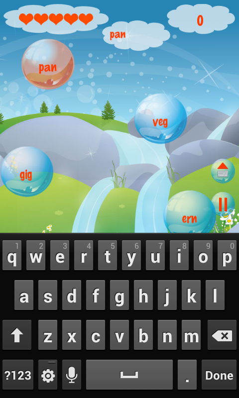 Touch Typing Bubble Game Bubbles A Z Game TypingGames.Zone