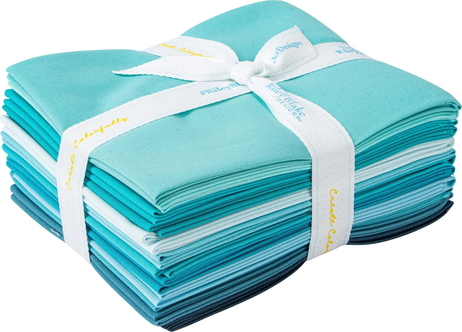 Amazon.com: Confetti Cottons Aqua 12 Fat Quarters Riley Blake Designs ...