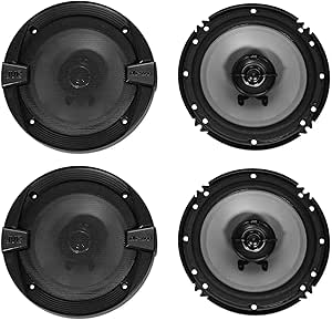 Amazon.com: (4) JVC CS-DR162 6.5" 300 Watt Car Audio 2-Way Coaxial Speakers : Electronics