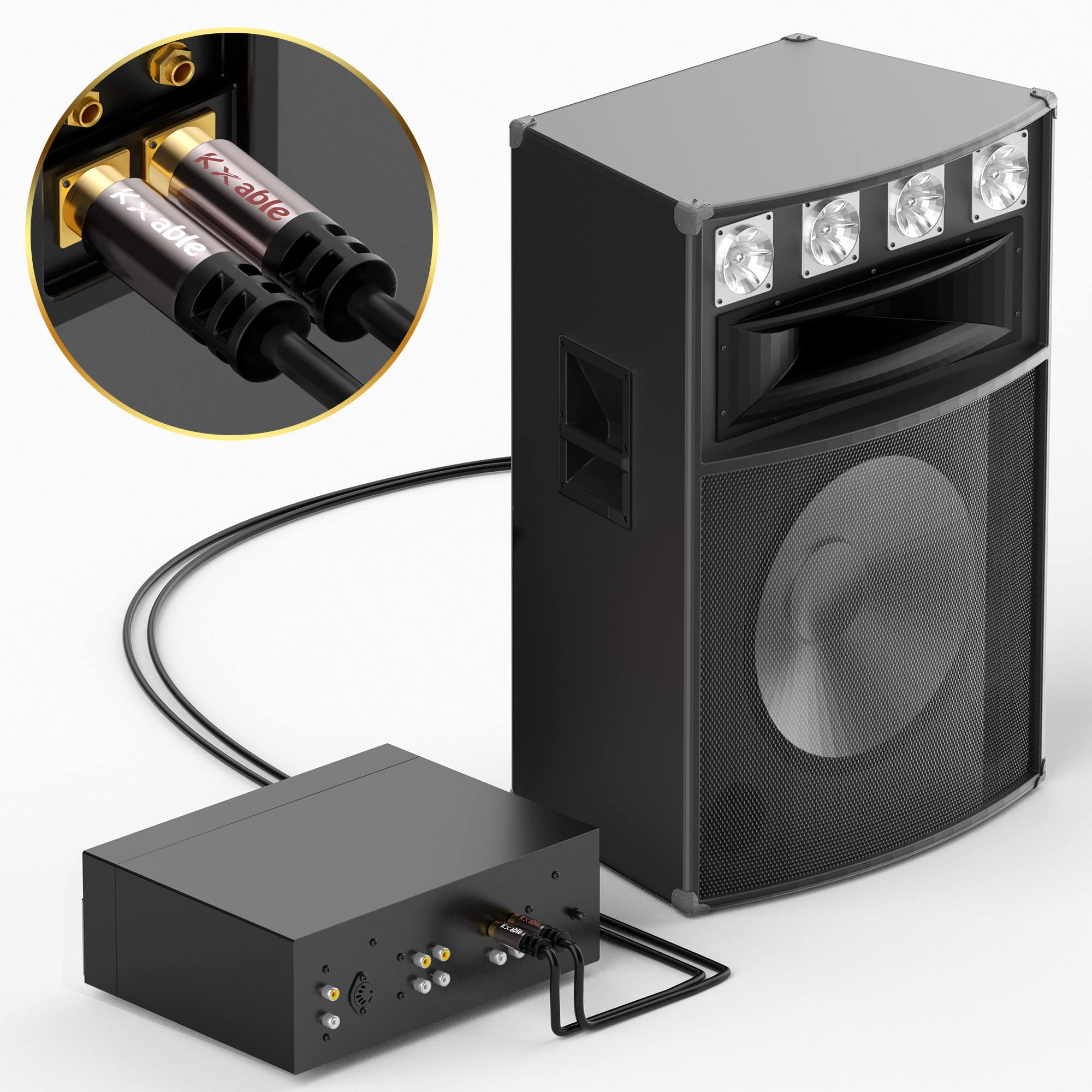 Snapklik.com : RCA Cable 8FT, 2RCA Male To 2RCA Male Stereo Audio Cable ...