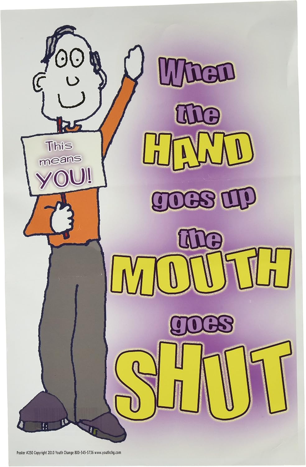 Amazon.com : #250 Student Class Discussion Poster, School Rules Poster ...