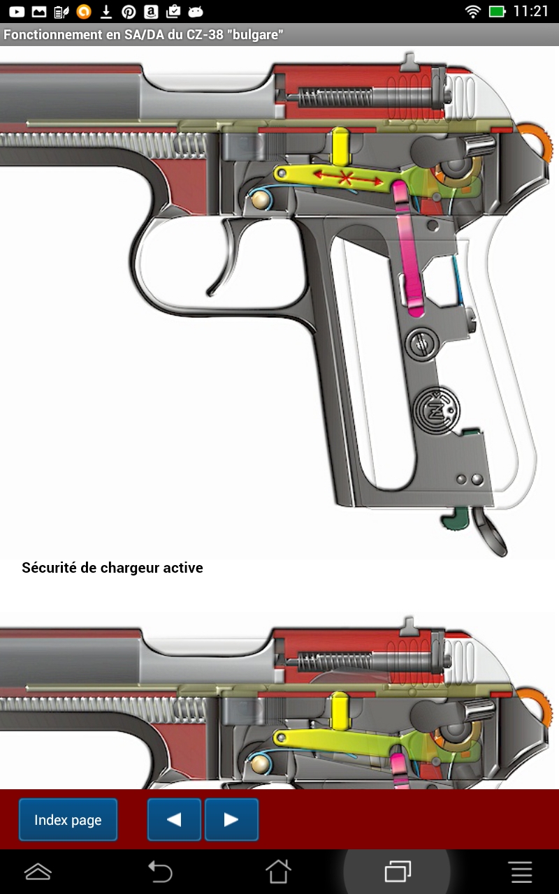 Aplicación CZ-38 (vz 38) pistol explained (warning: French version) en ...