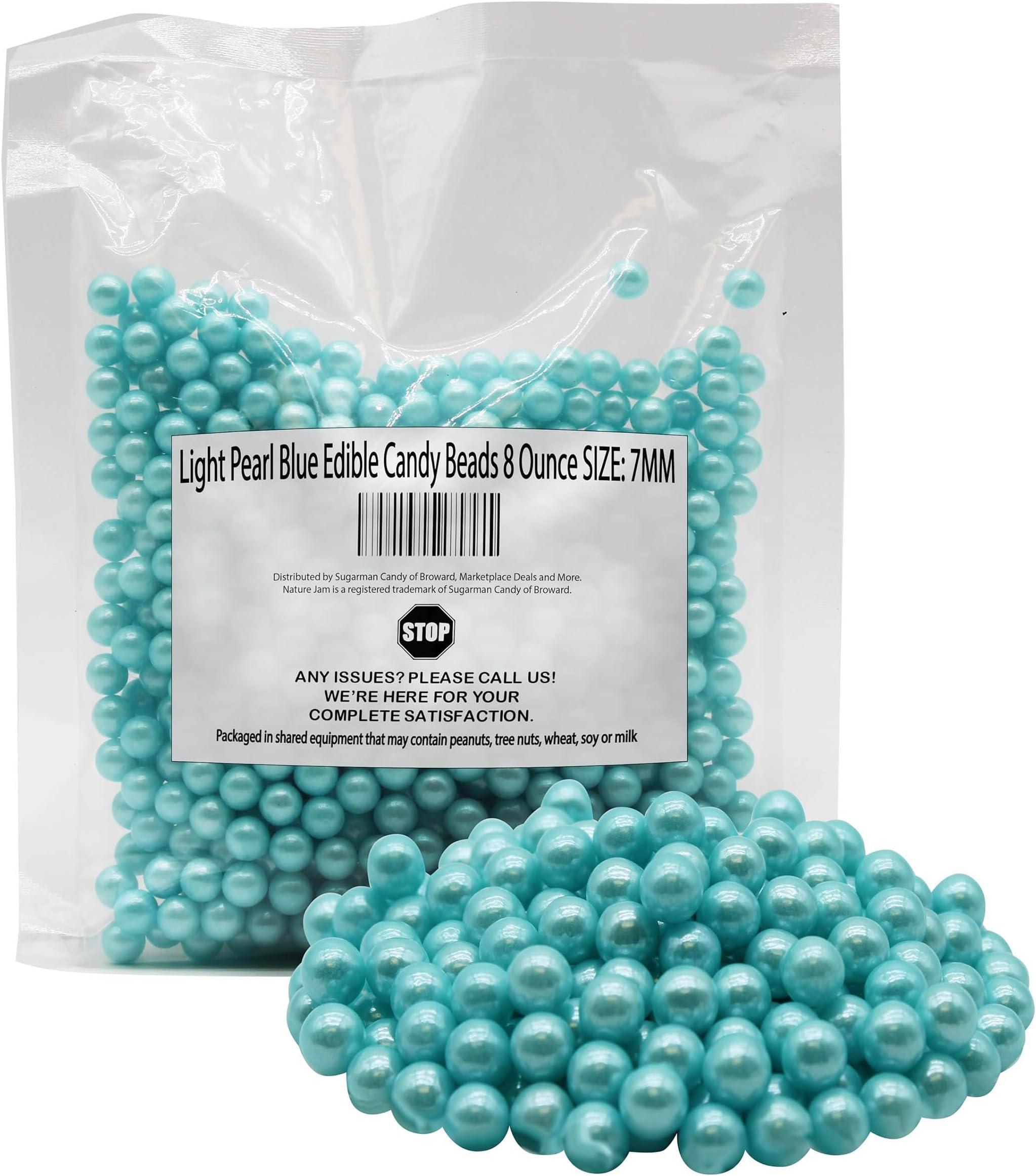 Amazon.com : Purple Edible Candy Beads 8 Ounce SIZE: 7MM For Decorating ...