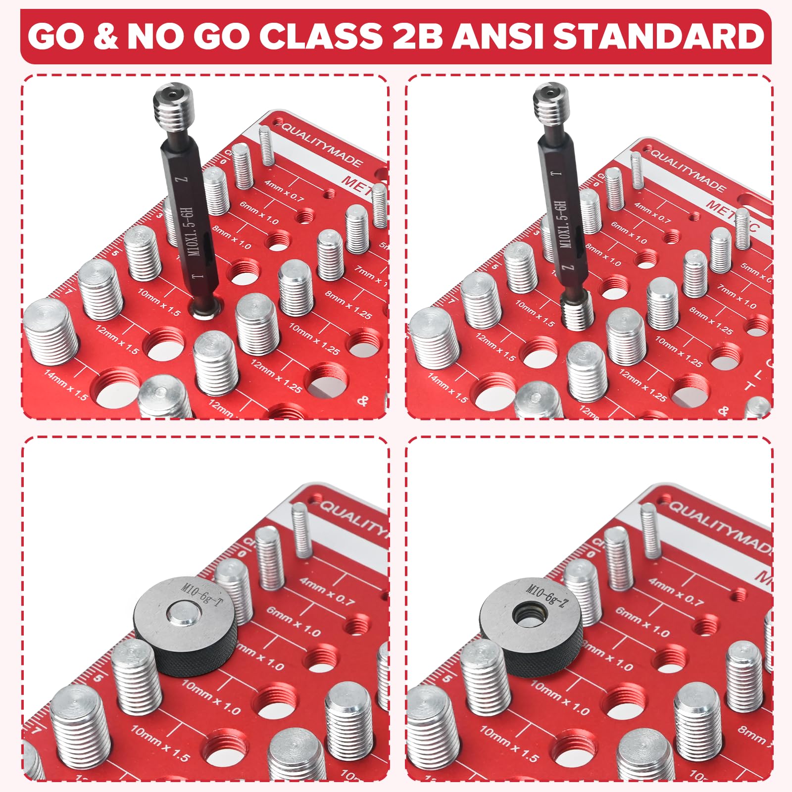Olsa Tools Bolt Finder Allsome 1pc Thread Checker, Nut And Bolt Thread ...