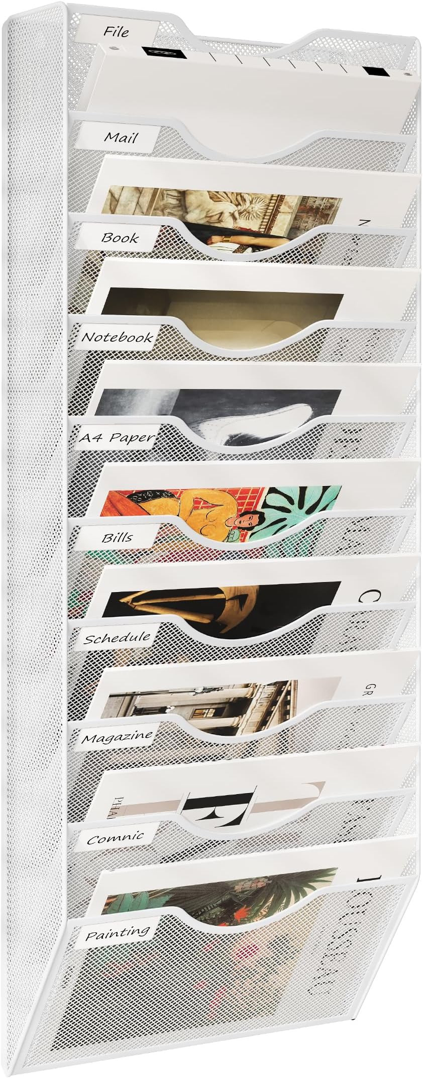 home stuff Fluns A4 Magazine File Storage Document Organizer Paper Book ...