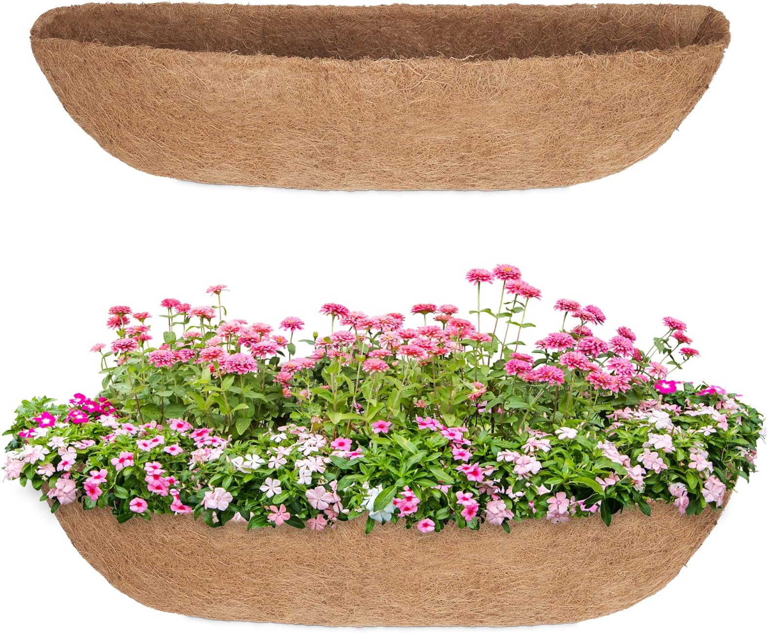 Amazon.com: TigeJoy 2PCS 36 inch Trough Coco Coir Liners Planter ...