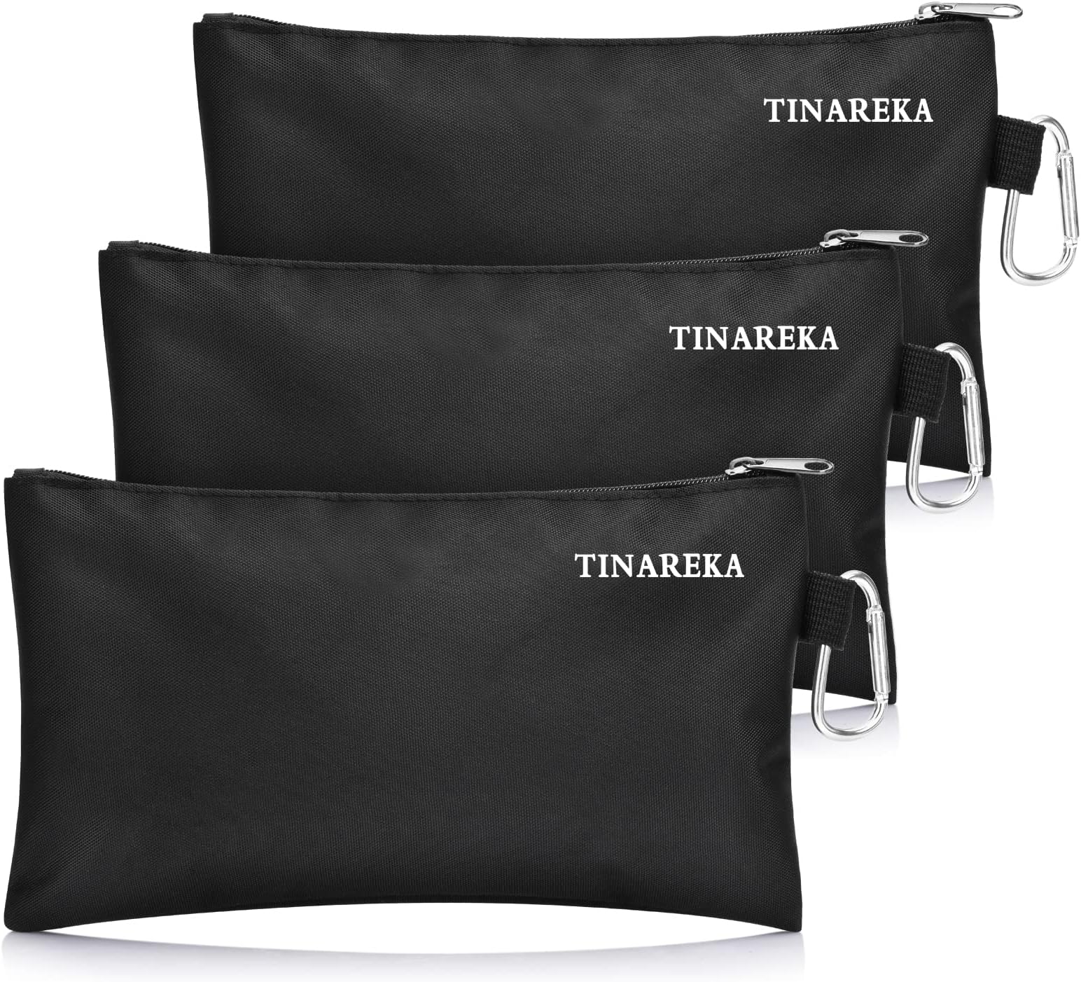 Tool Pouches, 3 Pack TINAREKA Canvas Zipper Pouch For Organization ...
