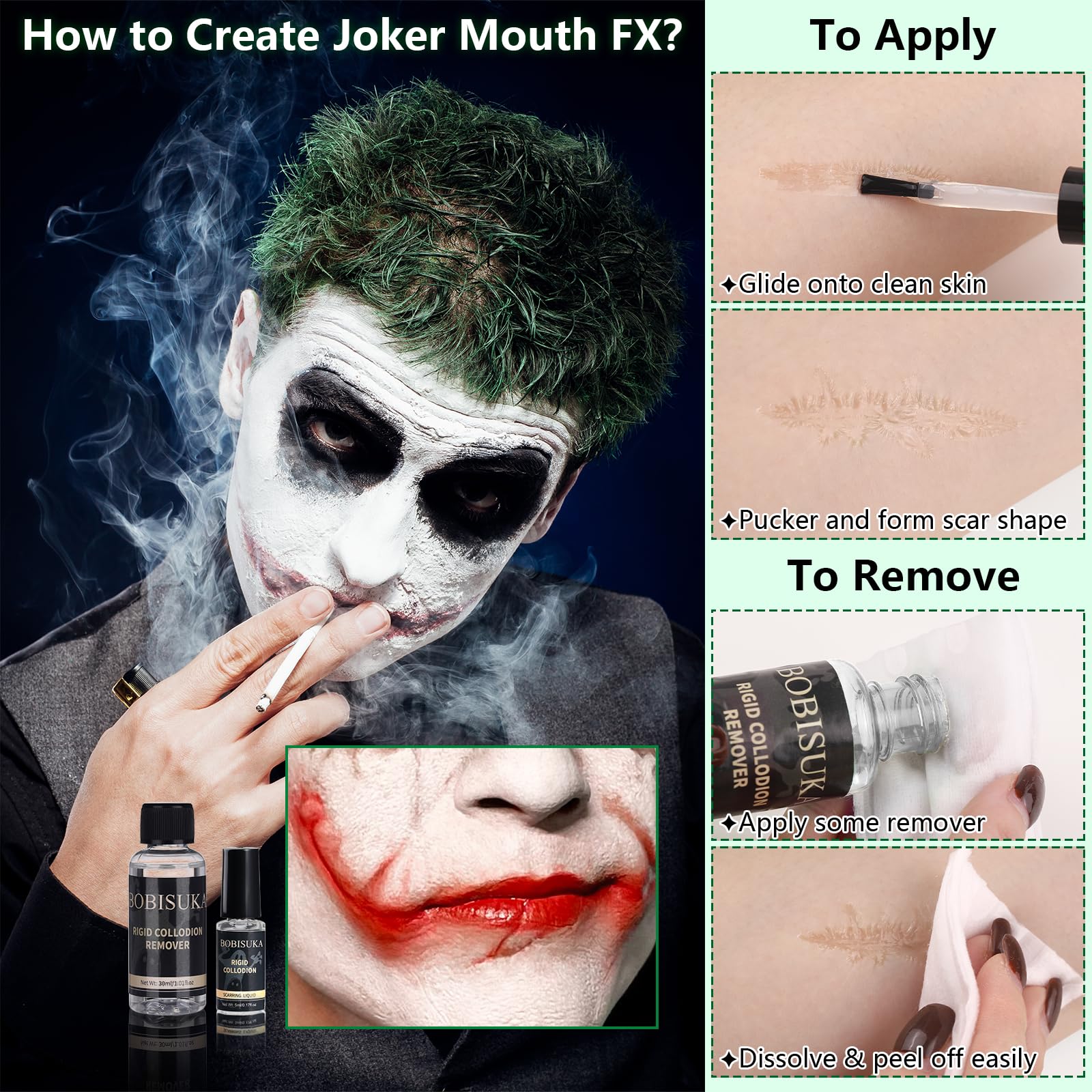 Snapklik.com : Halloween Joker/Clown Makeup, Complete Joker/Clown ...
