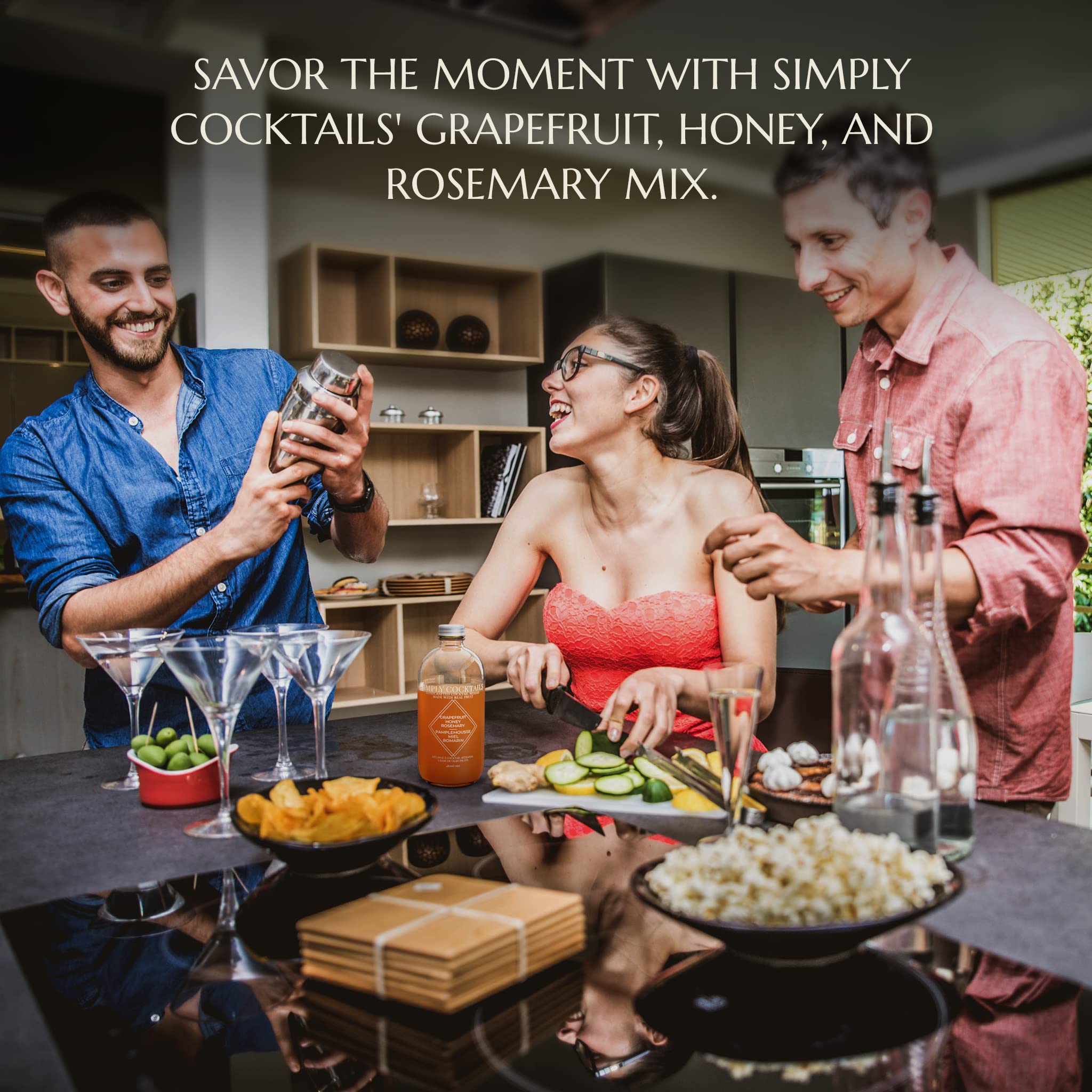 Snapklik.com : Simply Cocktails Grapefruit Honey Rosemary Cocktail Mixer Perfect For Craft ...