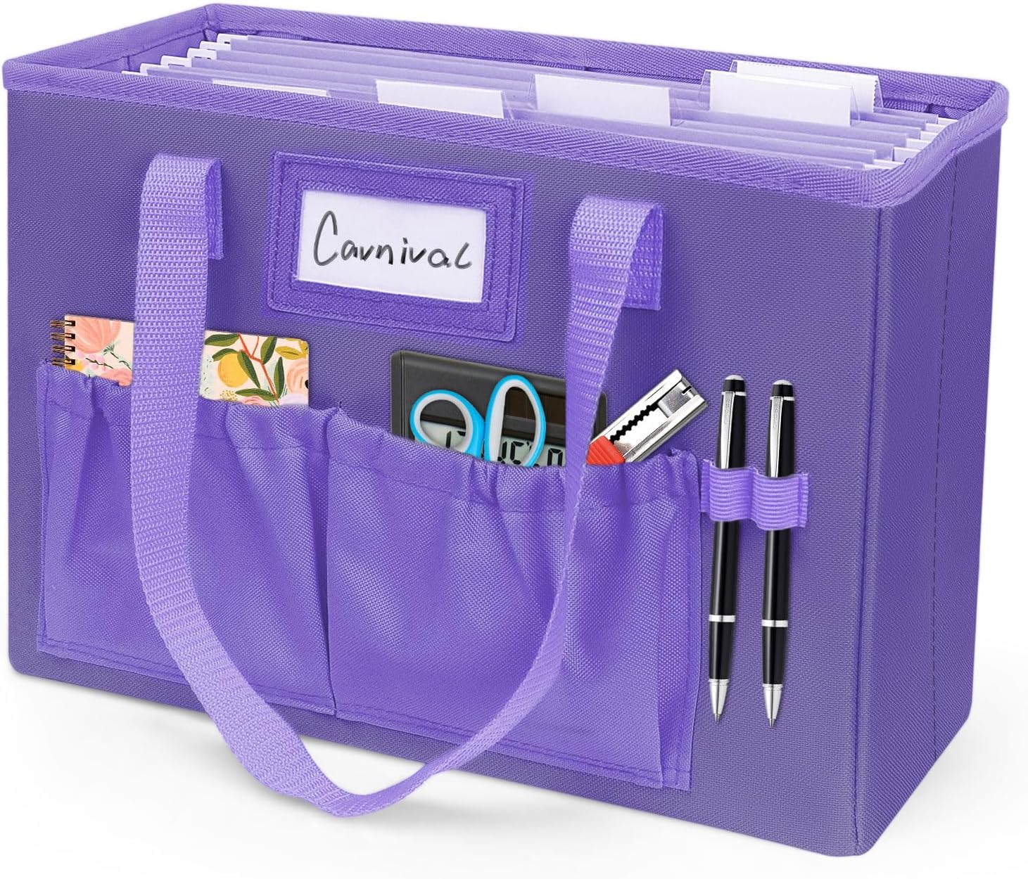 Amazon.com : Prokva File Folder Tote Bag with Handle, Portable Document ...