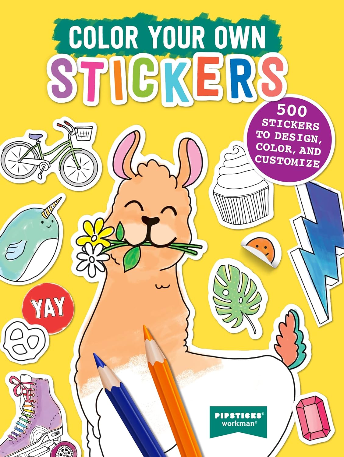 Amazon.com: Color Your Own Stickers: 500 Stickers to Design, Color, and ...