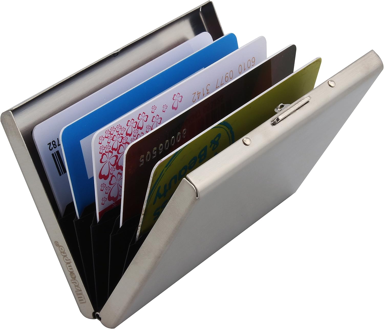 Amazon.com: Data Protected Smart Card Holder by Wisdompro - Stainless ...