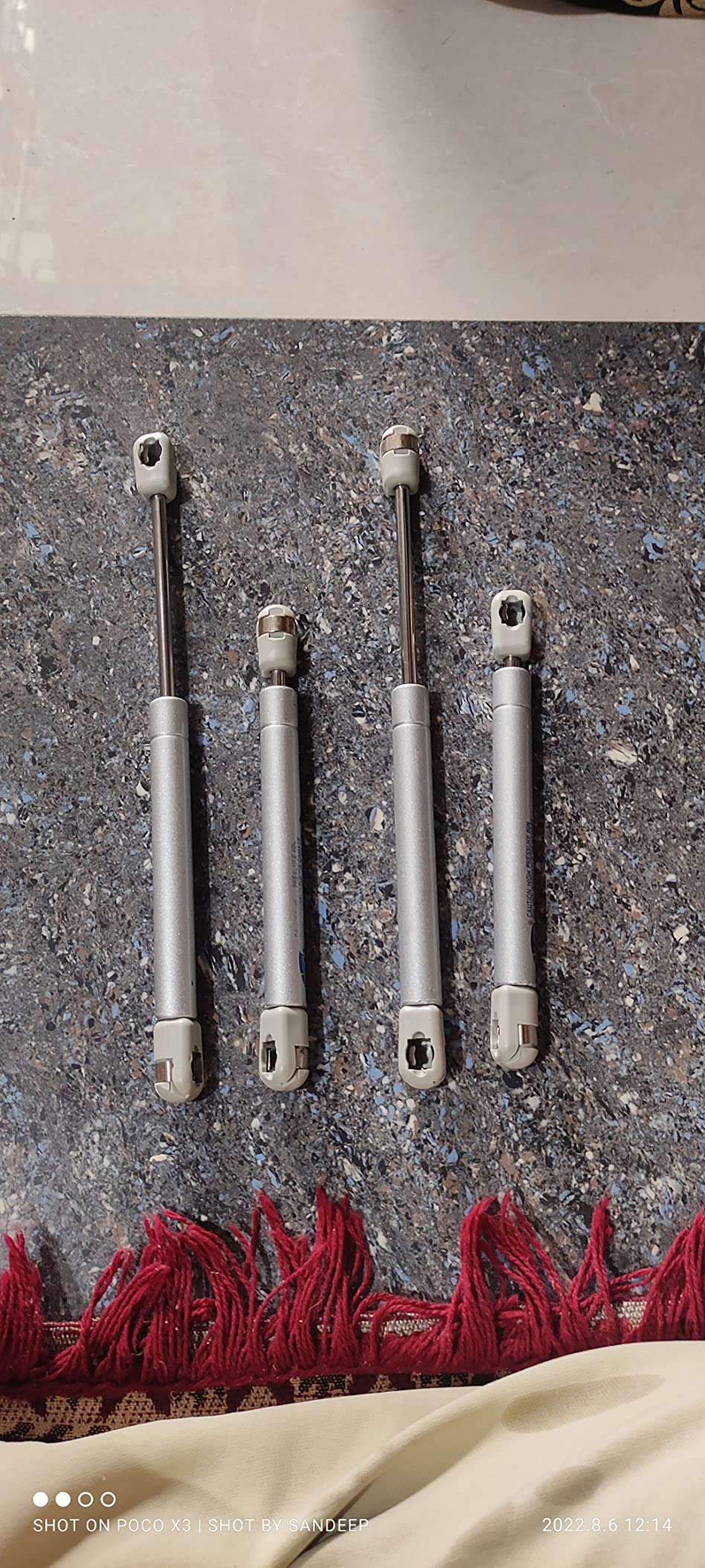 EBCO Pro Lift Soft Close Silver Hydraulic Gas Spring (60N - 1 Pair ...