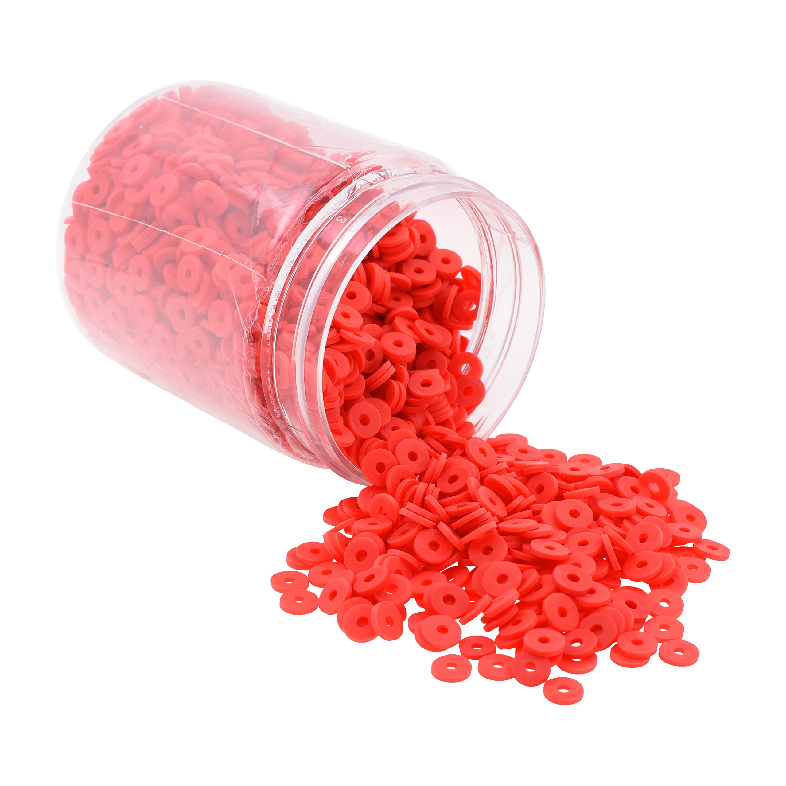 Amazon.com: Mandala Crafts Red Heishi Beads for Jewelry Making - 3000 ...