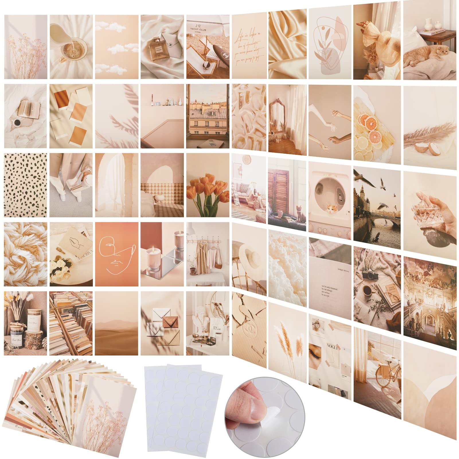 Buy Wall Collage Kit Aesthetic Pictures, Aesthetic Room Decor, 50Pcs ...