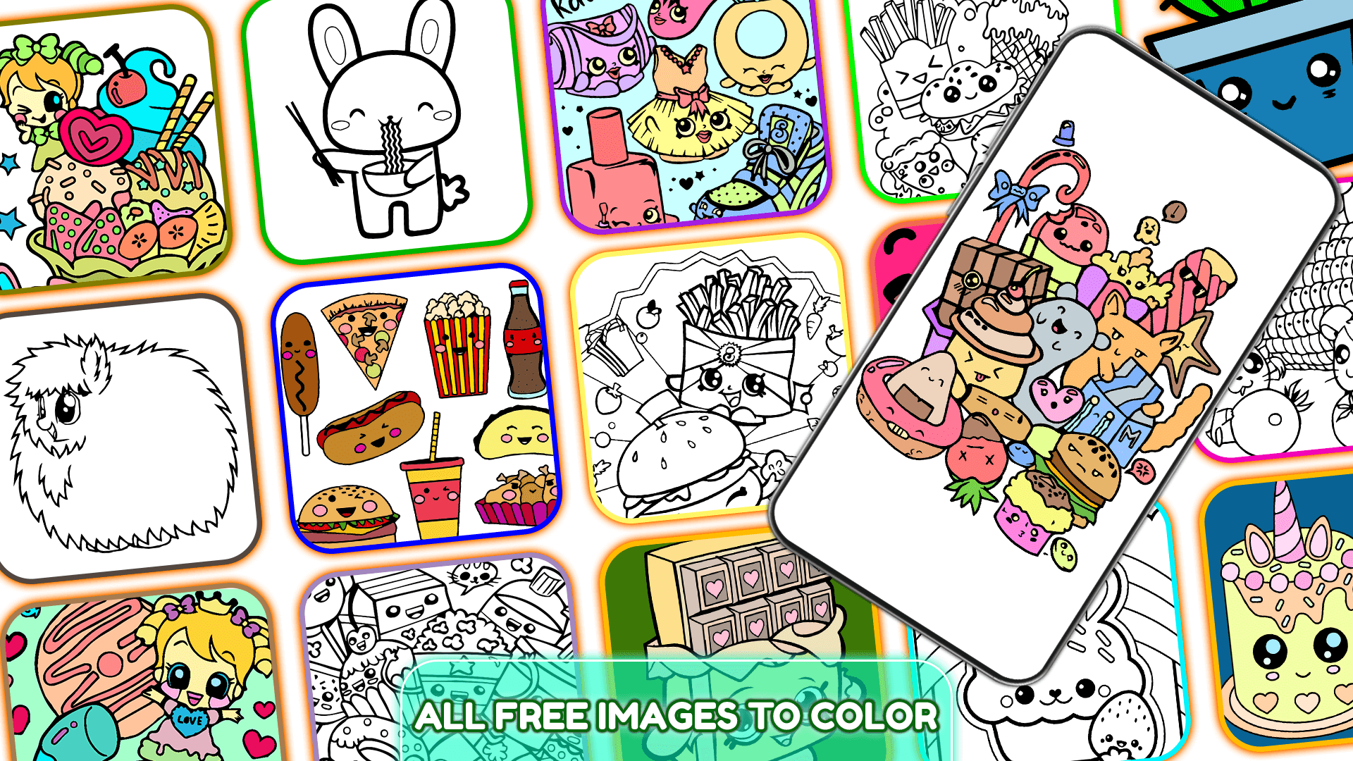 Kawaii Coloring Book : Color By Number - Coloring Pages - App on Amazon ...